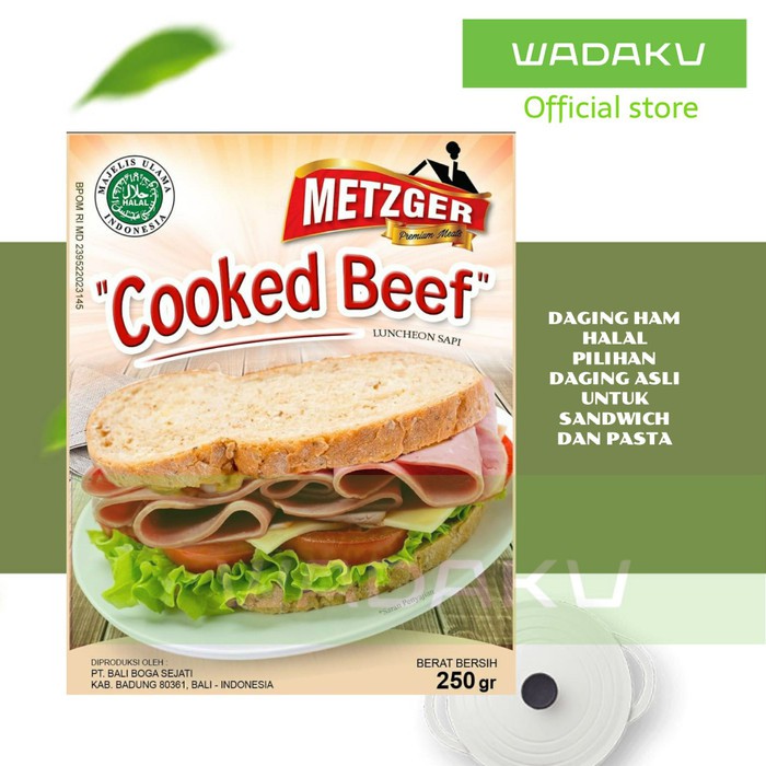 Jual Ham sapi METZGER HALAL COOKED BEEF LUNCHEON 250G | Shopee Indonesia