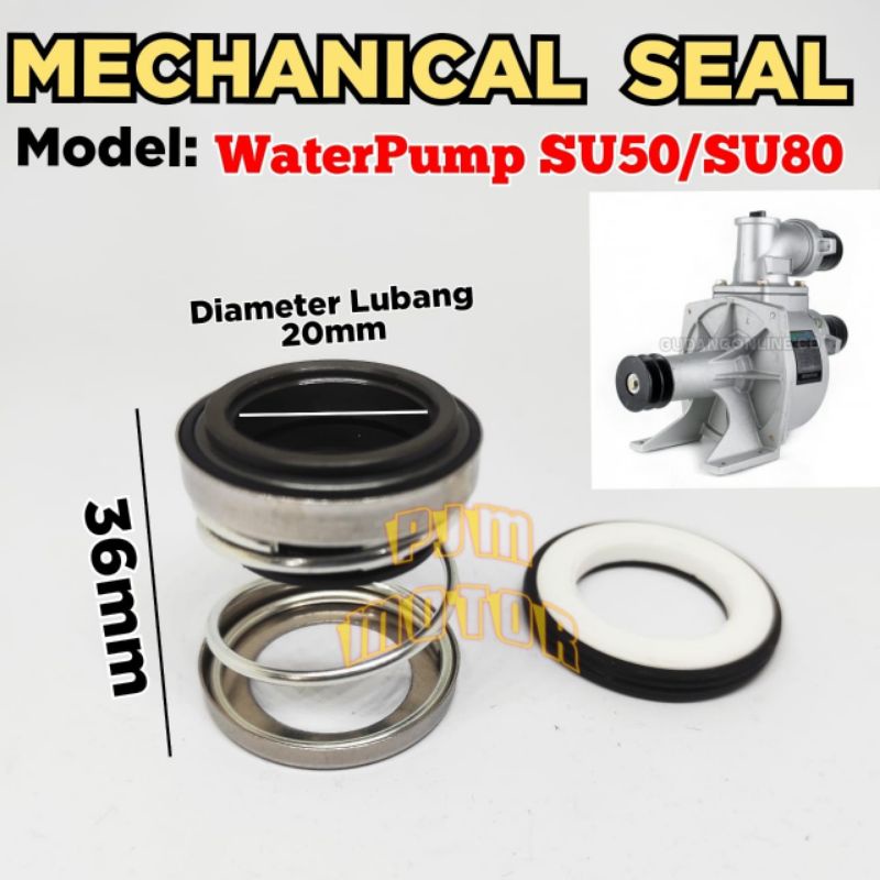Jual MECHANICAL SEAL - sil pompa air alkon irigasi sawah tipe SU50 SU80 ...