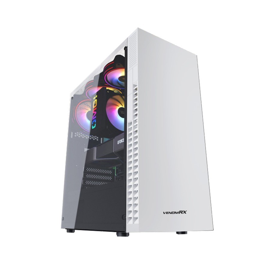 Jual Venom Rx Case Elden White - 3 Fan RGB Venomrx Tempered Casing ...