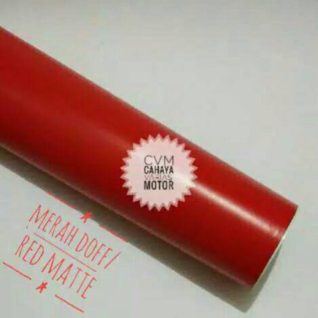 Jual Stiker Skotlet/ Scotlite Merah Doff (Red Matte) Motor Mobil ...