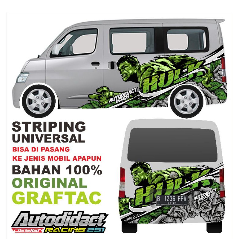 Jual STICKER MOBIL DAIHATSU GRANMAX STRIPING GRANMAX DECAL GRAN MAX ...