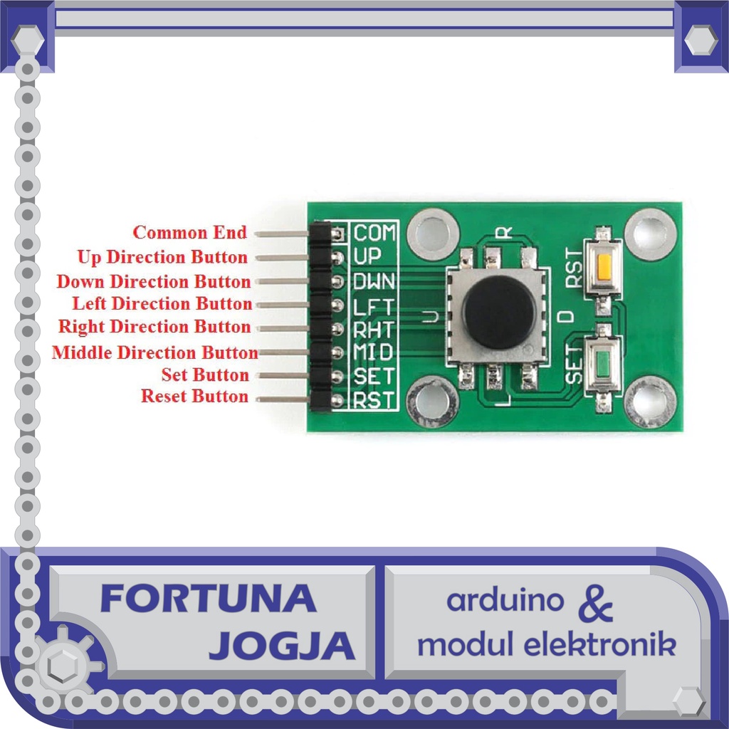 Jual Modul Tombol Tekan Joystick 5D Lima Arah Navigasi | Shopee Indonesia