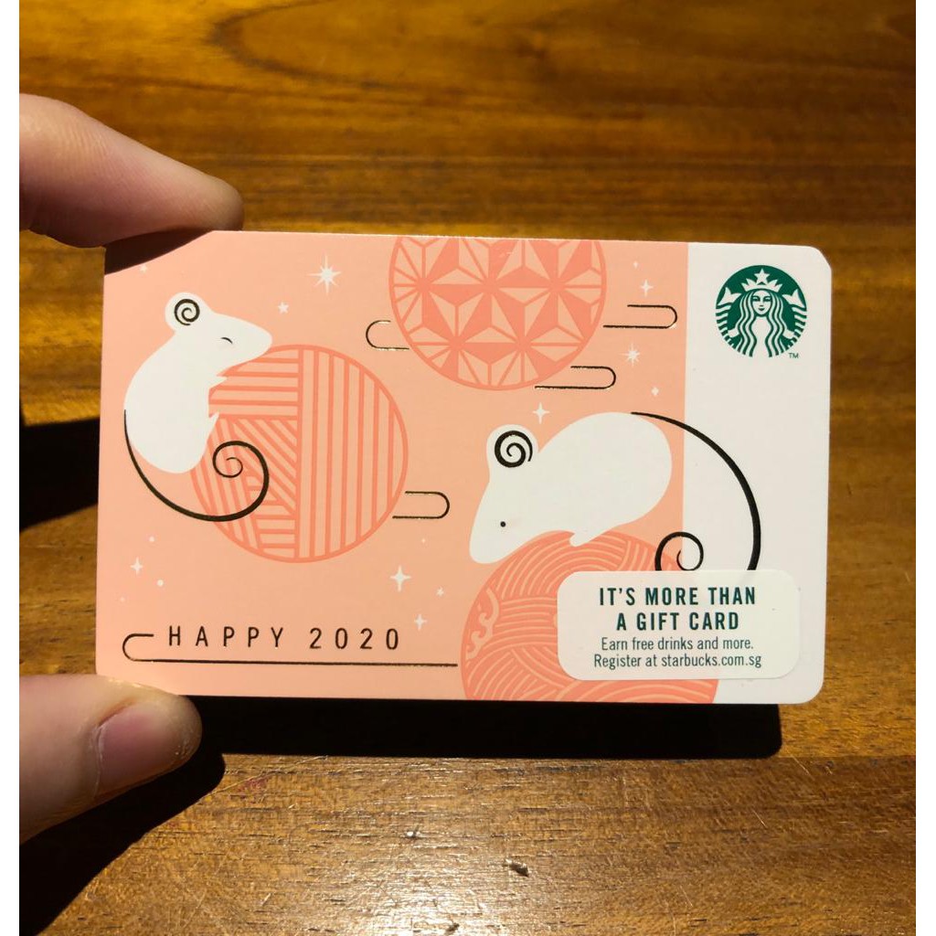 Jual Starbucks Card Singapore - CNY Ed - Year Of The Rat 2020 - Pink ...