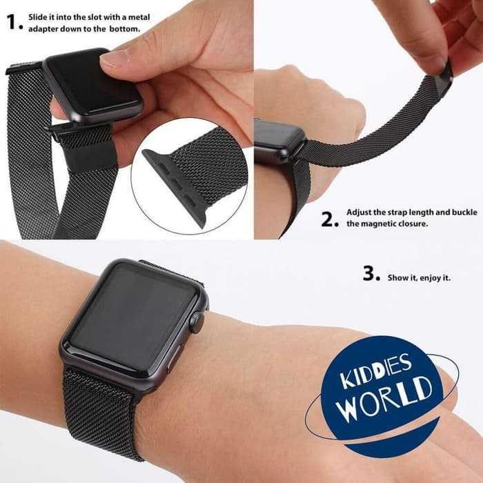 Jual Apple Watch Milanese Loop Magnet Strap Band Stainless | Shopee ...