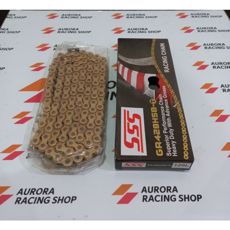 Jual RANTAI SSS 428 HSBT - 120L GOLD ORIGINAL SSS | Shopee Indonesia