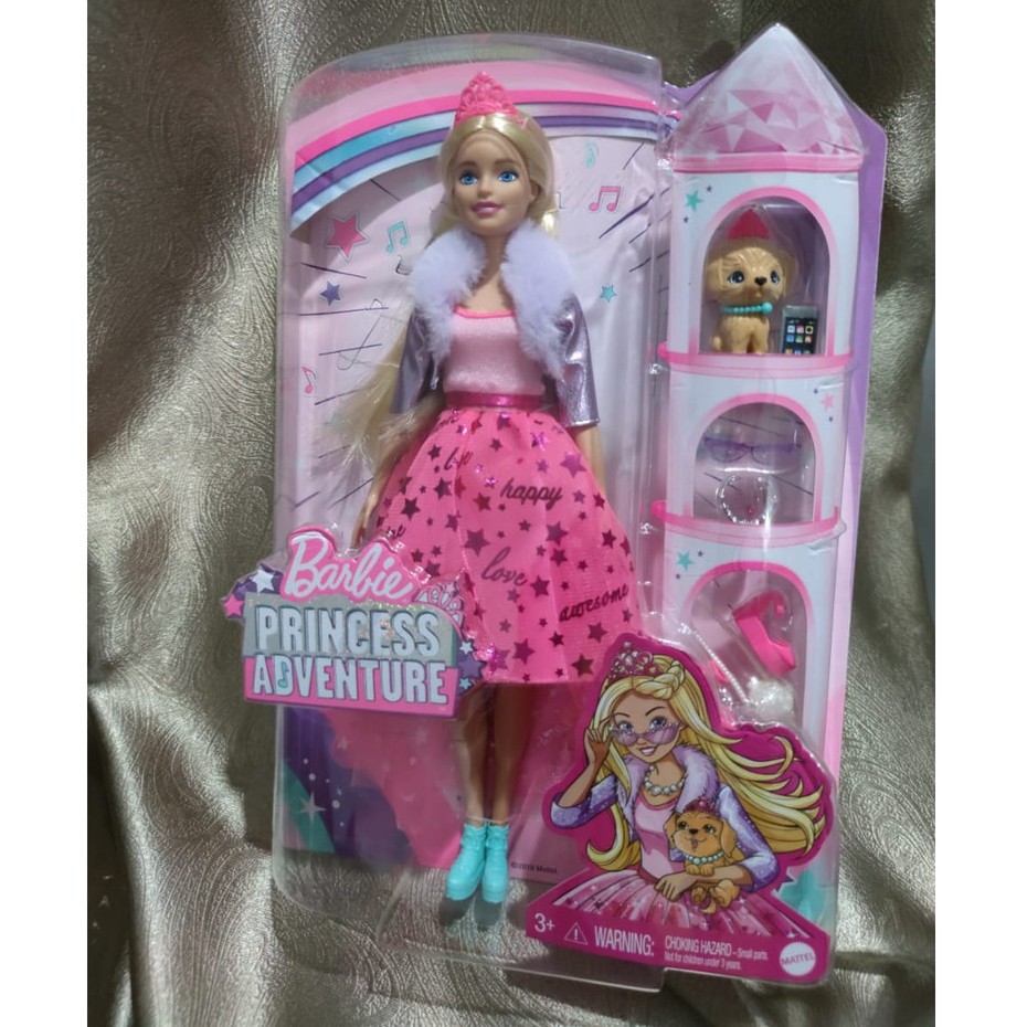 Jual Barbie Princess Adventure Barbie Doll and Pet Castle Playset ...