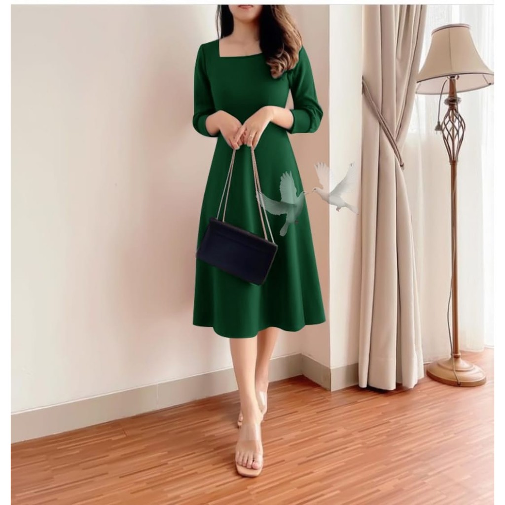 Jual VILLANORE Dress Baju Summer PolosTile Remaja Dewasa Seragam Pesta ...