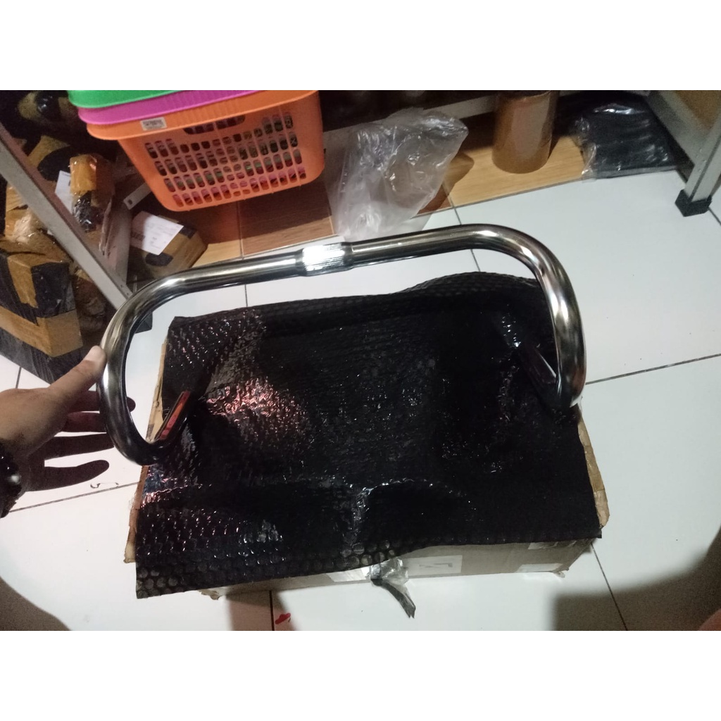 Jual stang balap atau drogbar bahan besi produk Taiwan warna crome pj ...