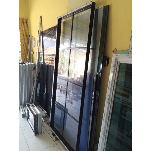 Jual kusen jendela aluminium kaca custom 12 unit | Shopee Indonesia