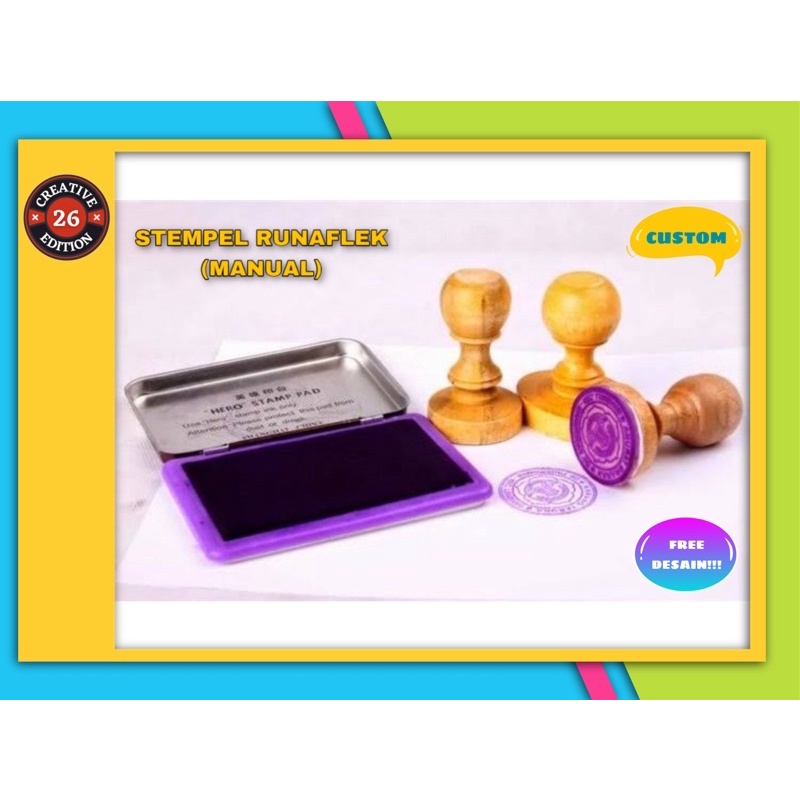 Jual STEMPEL RUNAFLEK MANUAL STEMPEL KAYU | Shopee Indonesia