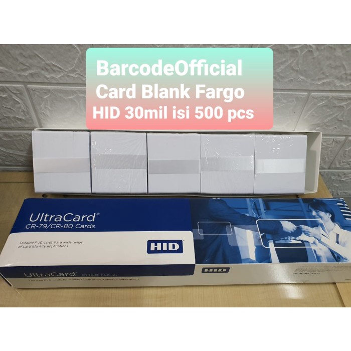 Jual KARTU PVC BLANK ID CARD ULTRACARD HID NOCO CR 80 ISI 500 PCS ...