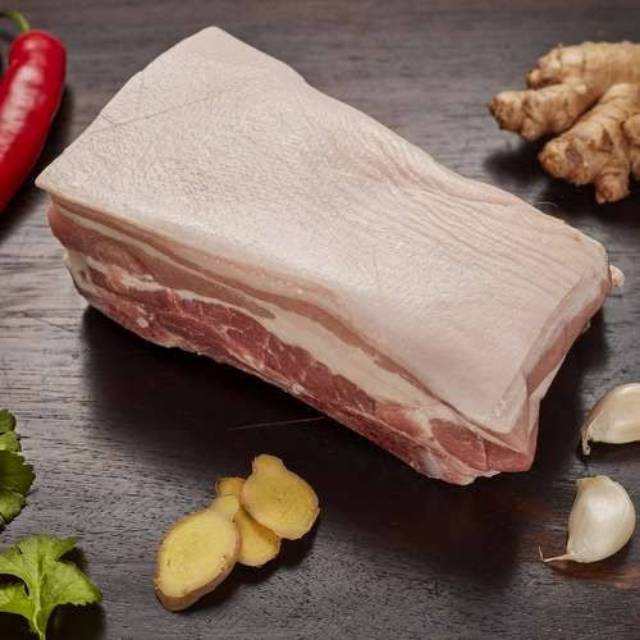 Jual Pork belly samcan daging babi sam can 500gr 1kg | Shopee Indonesia
