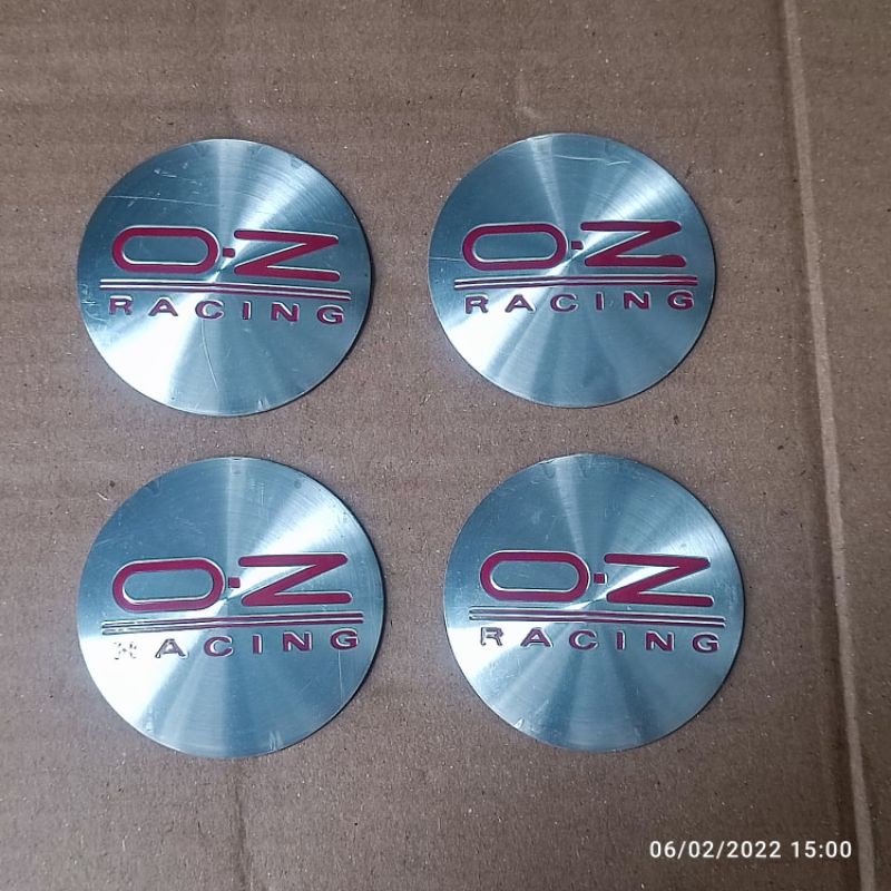 Jual sticker stiker lapisan tutup dop velg mobil logo OZ RACING 56mm ...