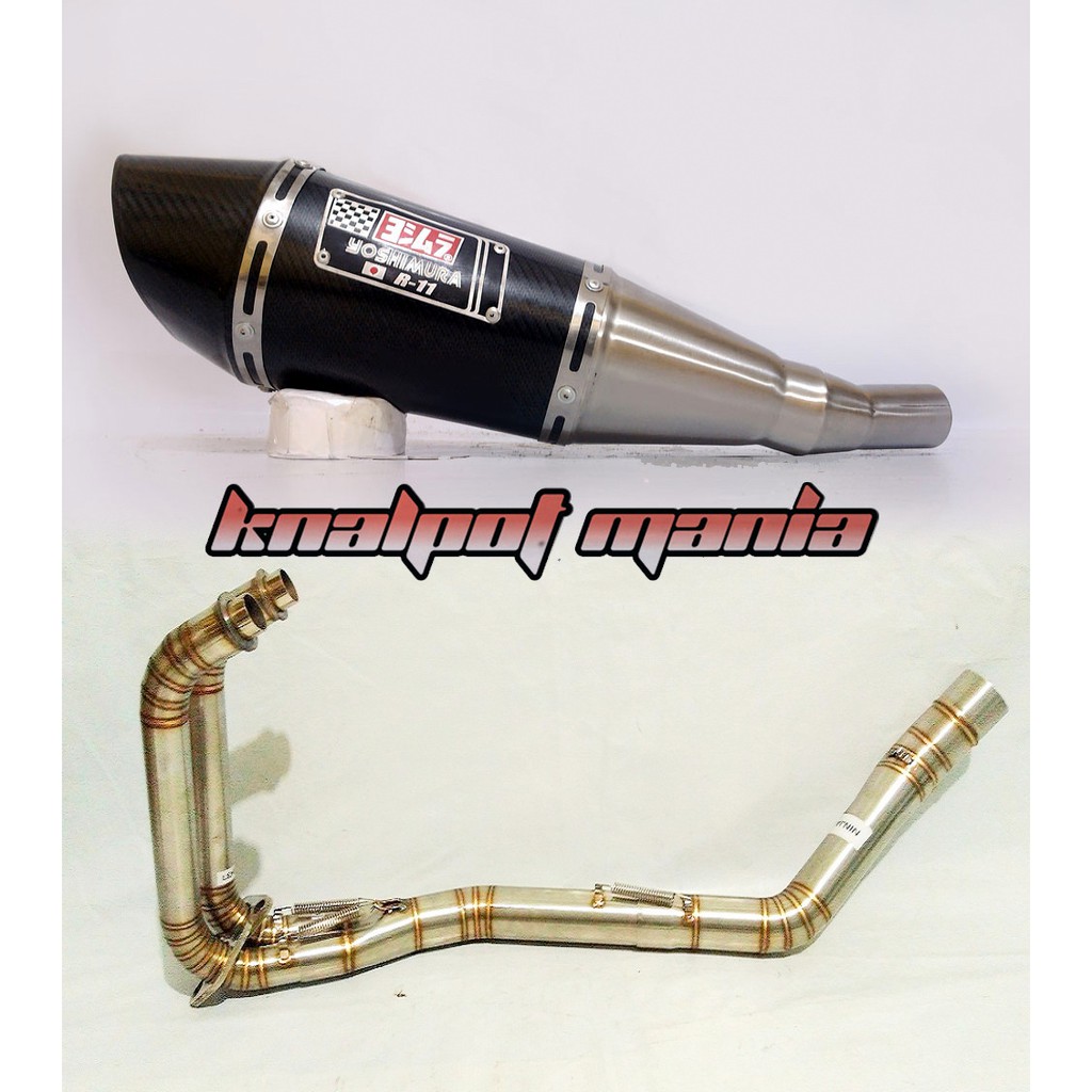 Jual knalpot yoshimura r11 double hole full system ninja 250,z250,r25 ...