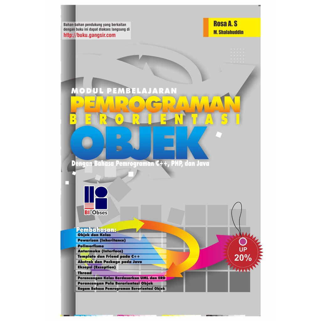 Jual Modul Pembelajaran Pemrograman Berorientasi Objek dengan Bahasa ...
