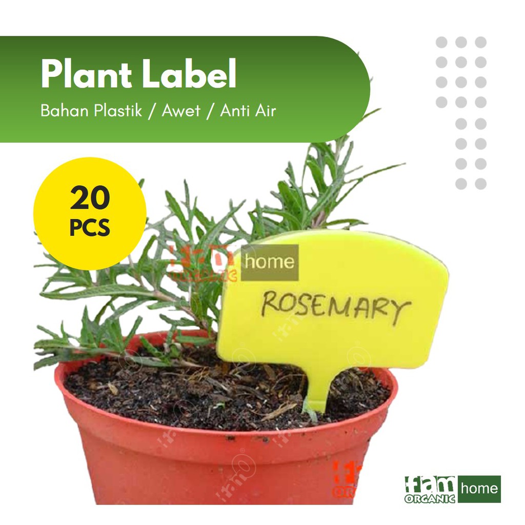 Jual Label Tanaman 20 pcs / Name Tag / Plant Label Plastik Anti Air ...