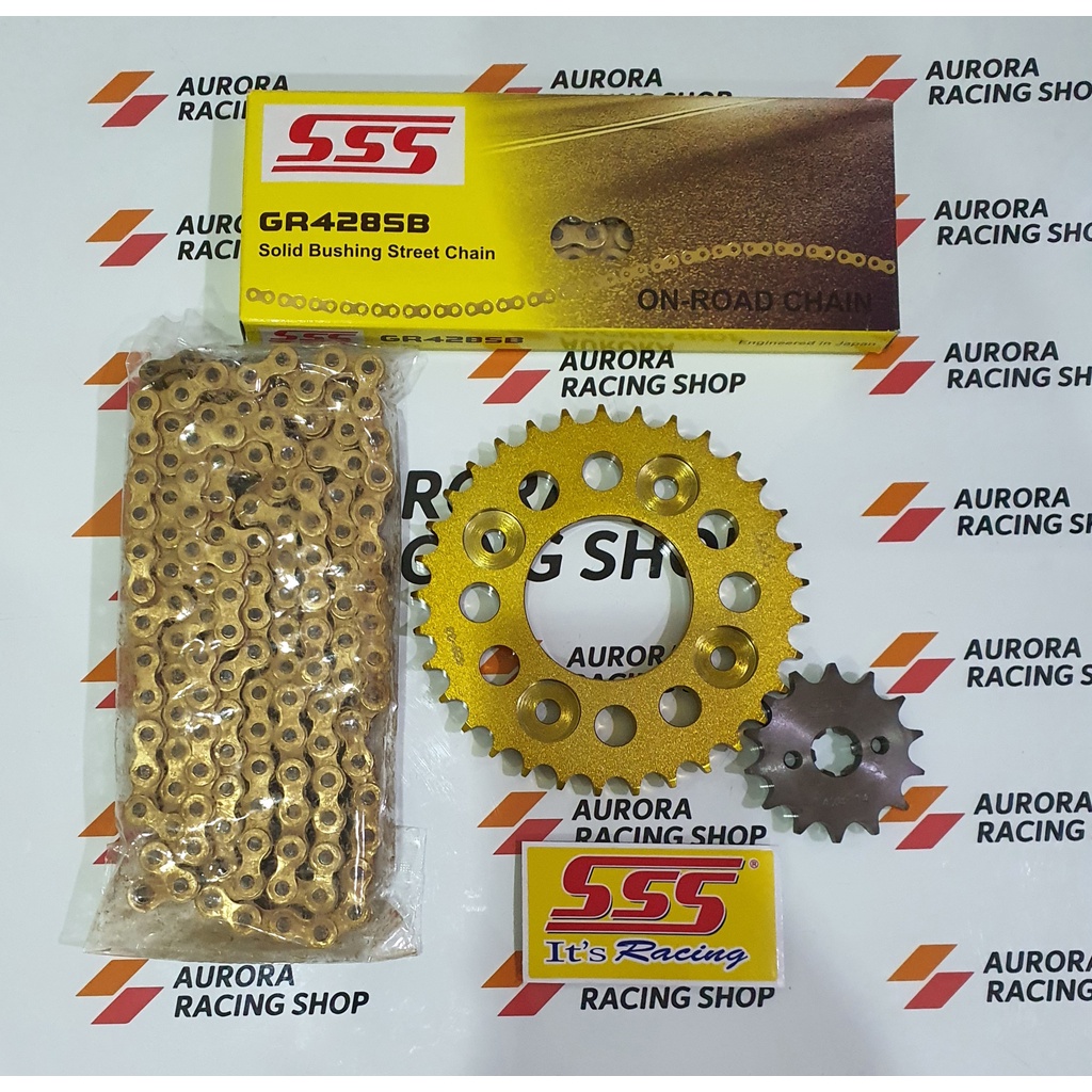 Jual GEAR SET SSS GOLD SUPRA X 125 / BLADE NEW / REVO / KHARISMA / FIT ...