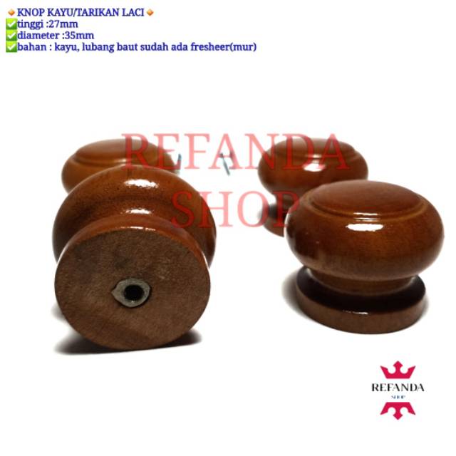 Jual KNOB KAYU JATI TARIKAN LACI LEMARI HANDLE GAGANG PULL LACI LEMARI ...