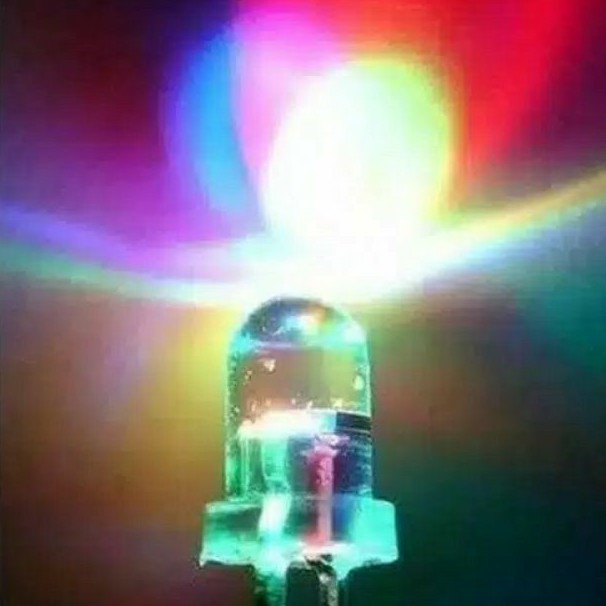 Jual LED 5mm 3warna/led Strawhat/led merah / led kuning/ led hijau /led ...