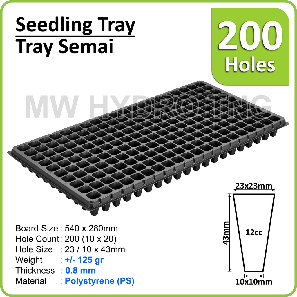 Jual Tray Semai / Seedling Tray - 200 lubang - 0.8 mm | Shopee Indonesia