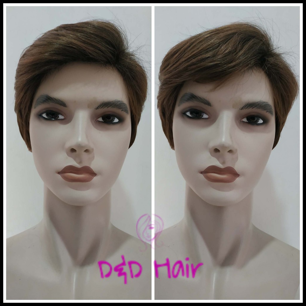 Jual Wig Rambut - Wig Pria - D&D16004 - Lightbrown - Wig Cowok | Shopee ...