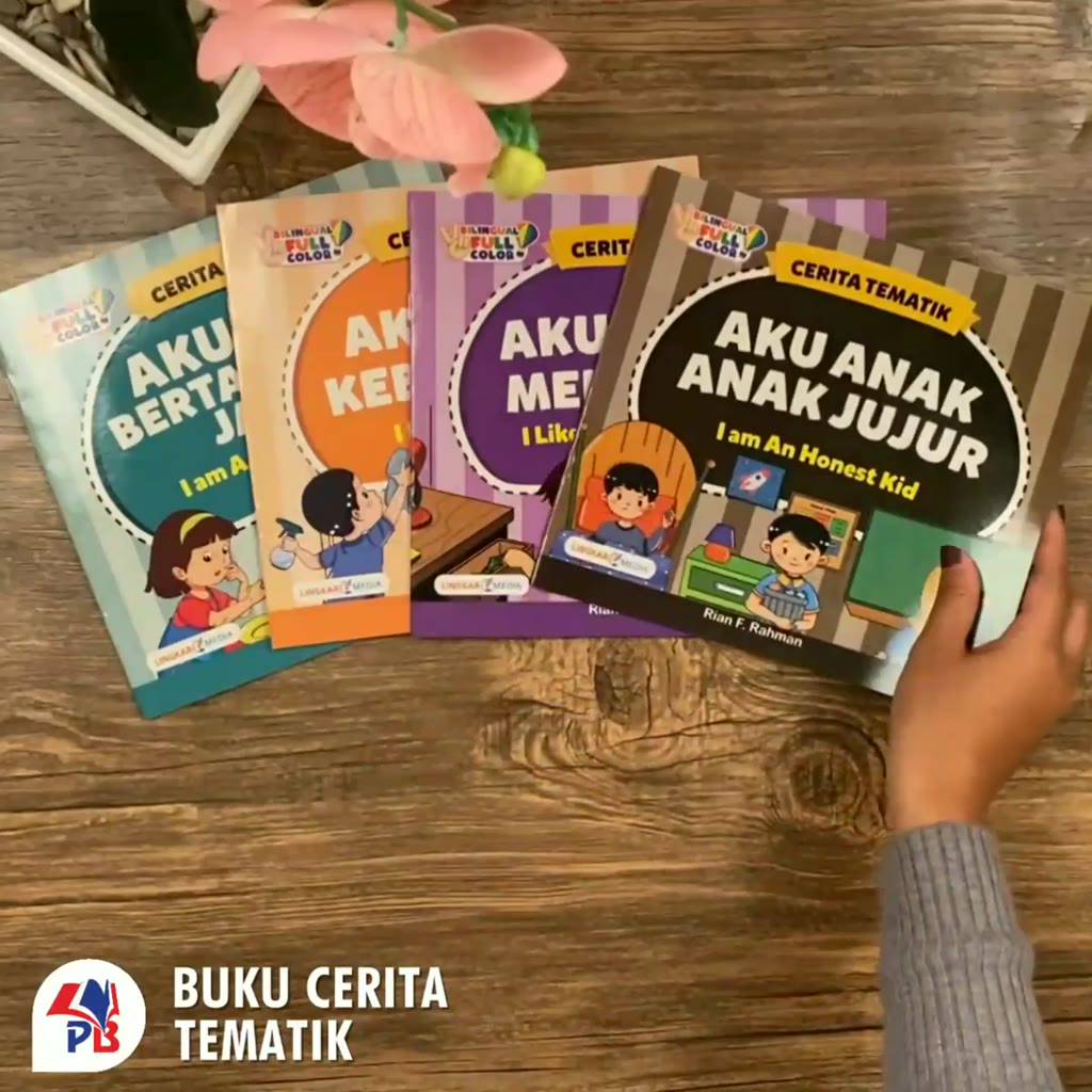 Jual Buku Cerita Anak Bergambar Tematik Bilingual : Aku Anak Anak Jujur / Aku Gemar Menabung ...