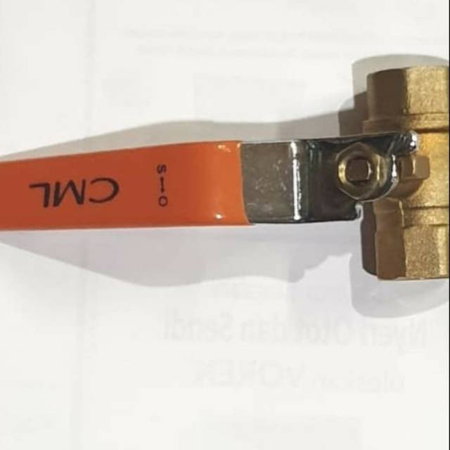 Jual Stop kran air/ ball Valve / kran Kuningan keran 1" inch | Shopee Indonesia