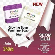 Jual PAKET SEOM GUM GLOWING FEMINIME SOAP (1 PAKET BERISI 25 PCS SABUN ...
