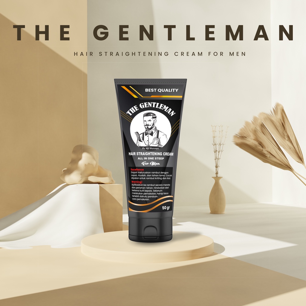 Jual CREAM PELURUS RAMBUT PRIA - THE GENTLEMAN HAIR STRAIGHTENING ...