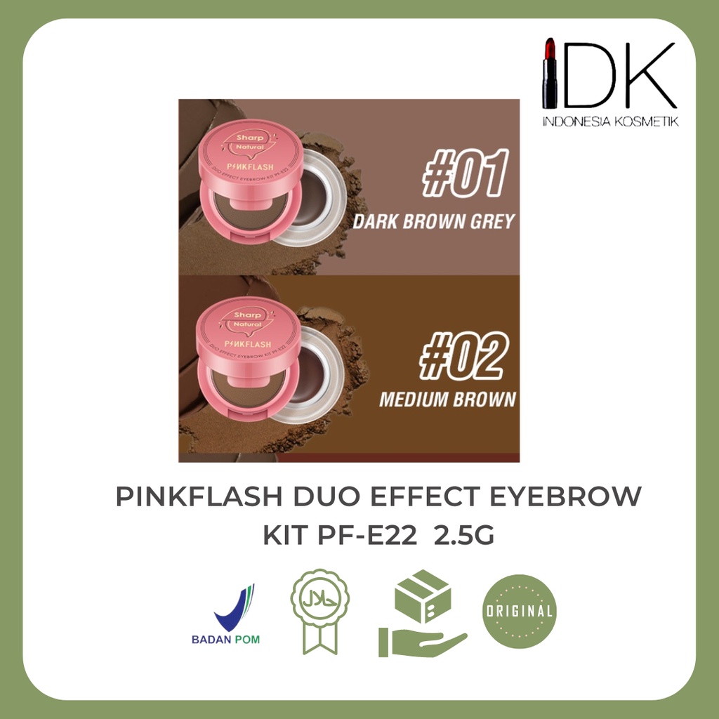 Jual PINKFLASH DUO EFFECT EYEBROW KIT PF-E22 2.5G | Shopee Indonesia