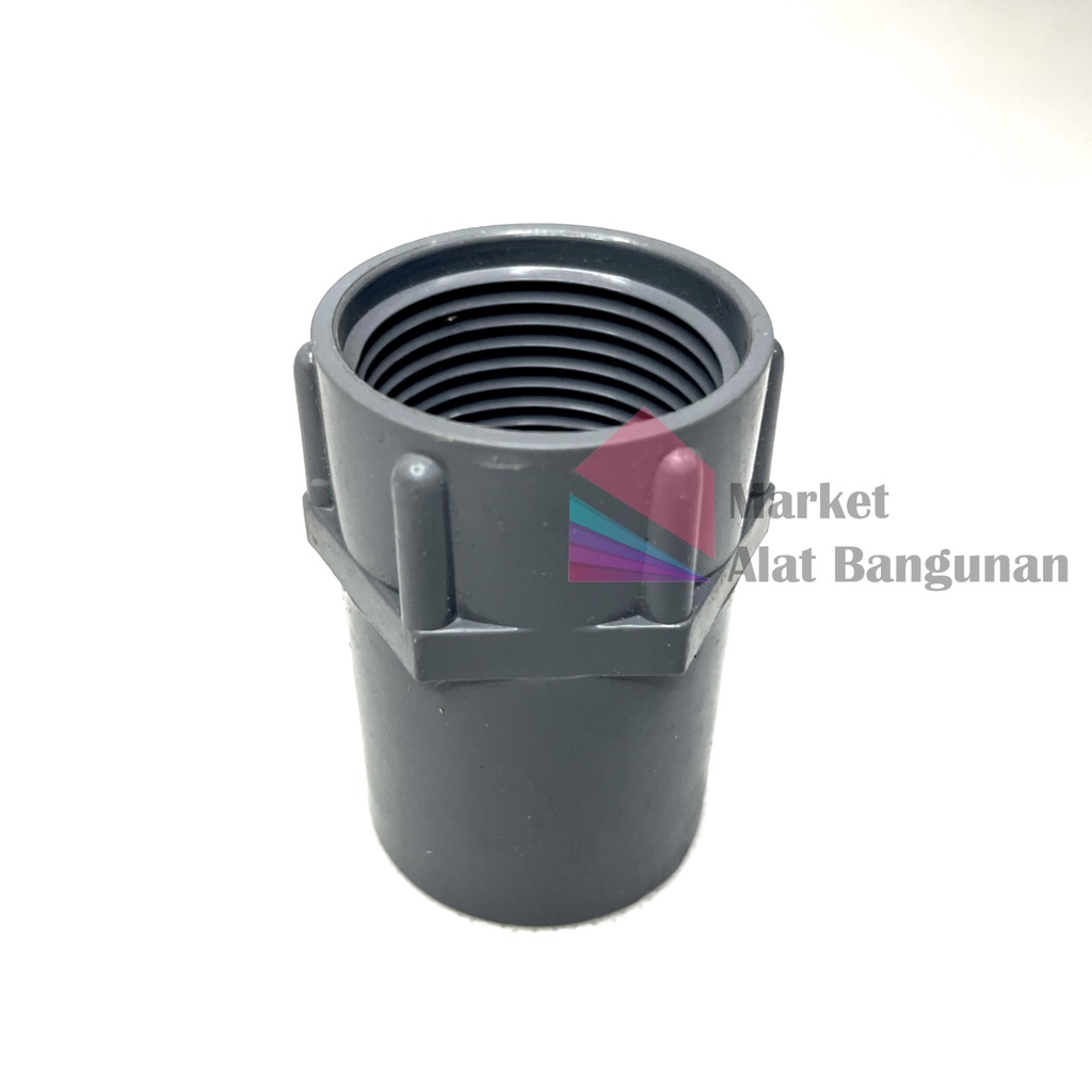 Jual Socket Drat Dalam PVC 1" JAYA / SDD 1 Inci / Sock Sok Soket Drat ...