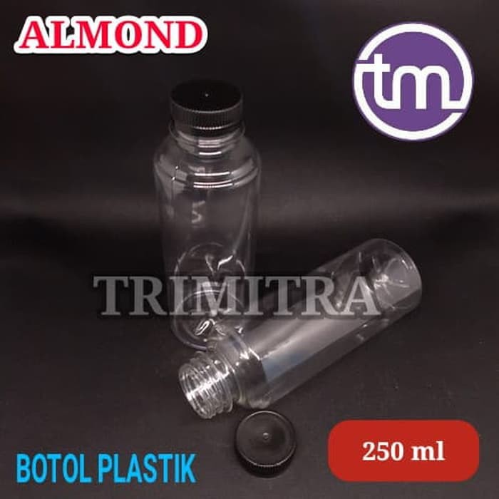 Jual BOTOL ALMOND 250 ML PLASTIK PET KEMASAN MINUMAN PUDOT SUSU JUS ...