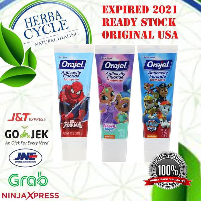 Jual Orajel, Anticavity Fluoride Toothpaste, Bubble Berry Odol Anak ...