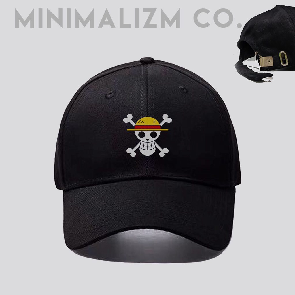 Jual Topi Anime One Piece Strawhat Pirates Caps Topi Jerami Crew ...