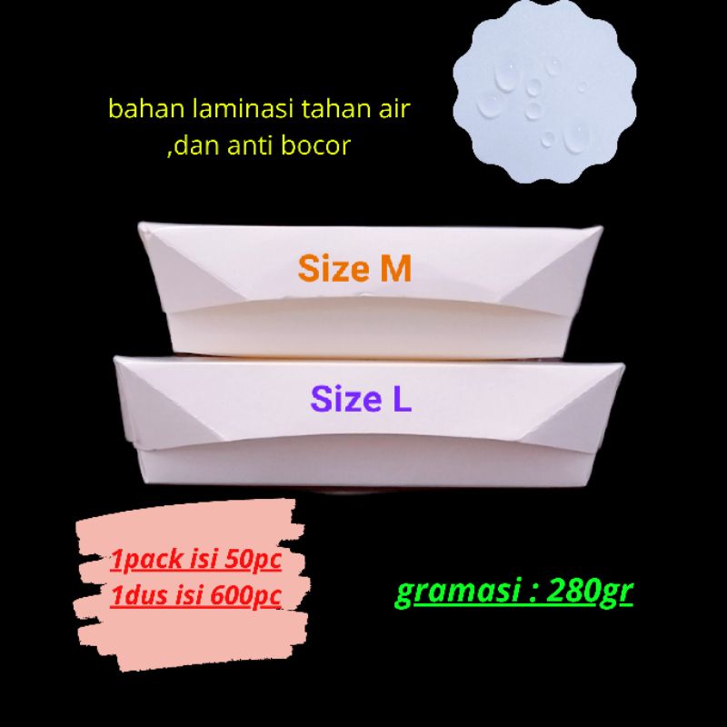 Jual PAPER LUNCH BOX KRAFT IVORY BOX NASI KOTAK MAKAN KERTAS DUS NASI ...