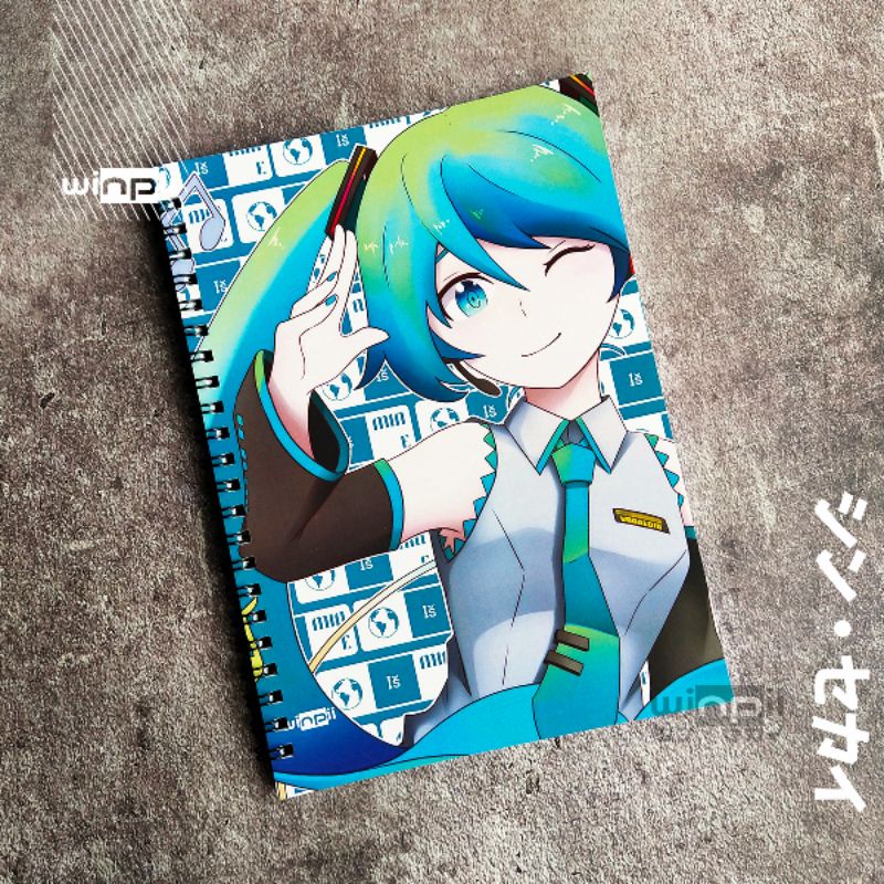 Jual Notebook / Buku Catatan Polos Hatsune Miku Vocaloid | Shopee Indonesia