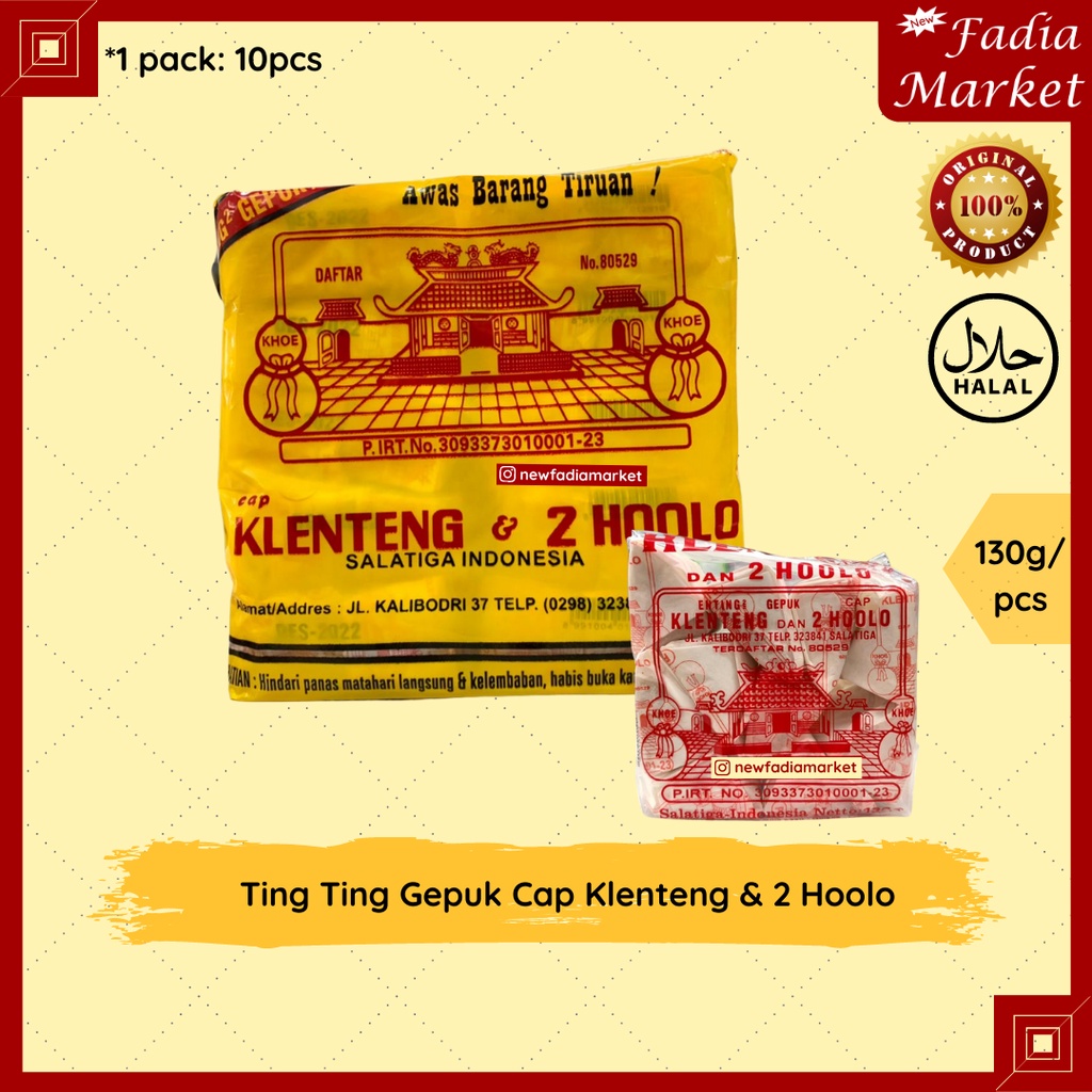 Jual Ting Ting Gepuk/Enting Enting Gepuk Cap Klenteng & 2 Hoolo 130g ...