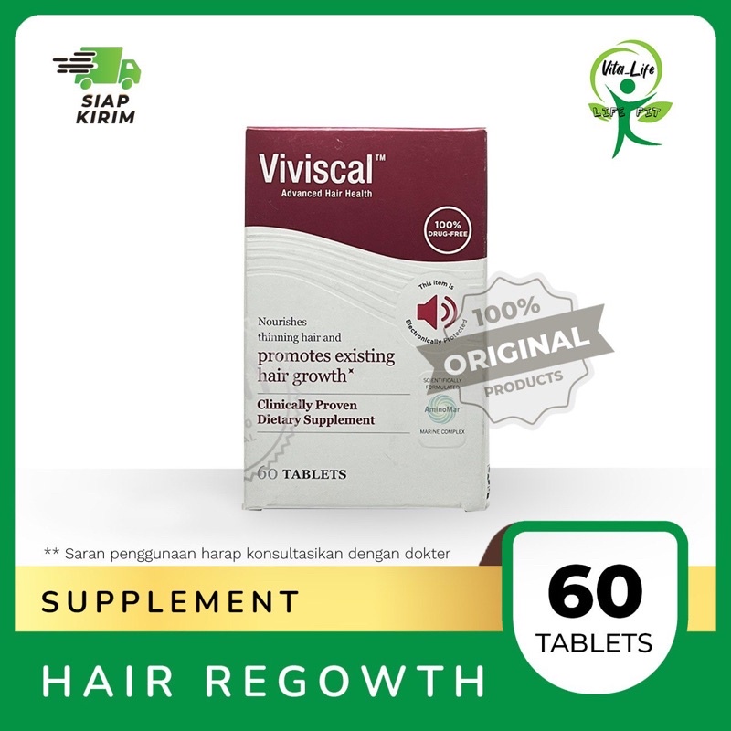 Jual VIVISCAL Hair Suplement - 60 Tab Penumbuh Rambut | Shopee Indonesia