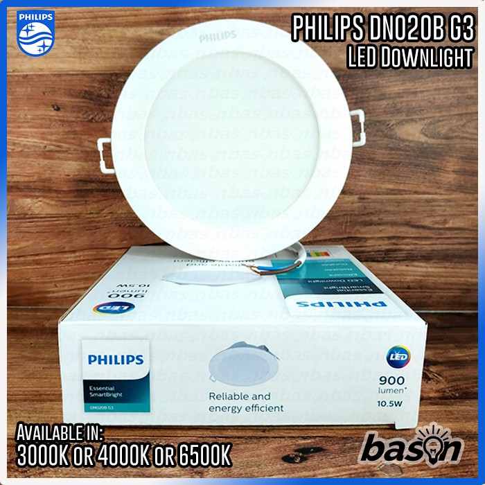Jual PHILIPS DN020B 10.5W LED9 5 inch / 125mm - LED Downlight pengganti G2 11W | Shopee Indonesia
