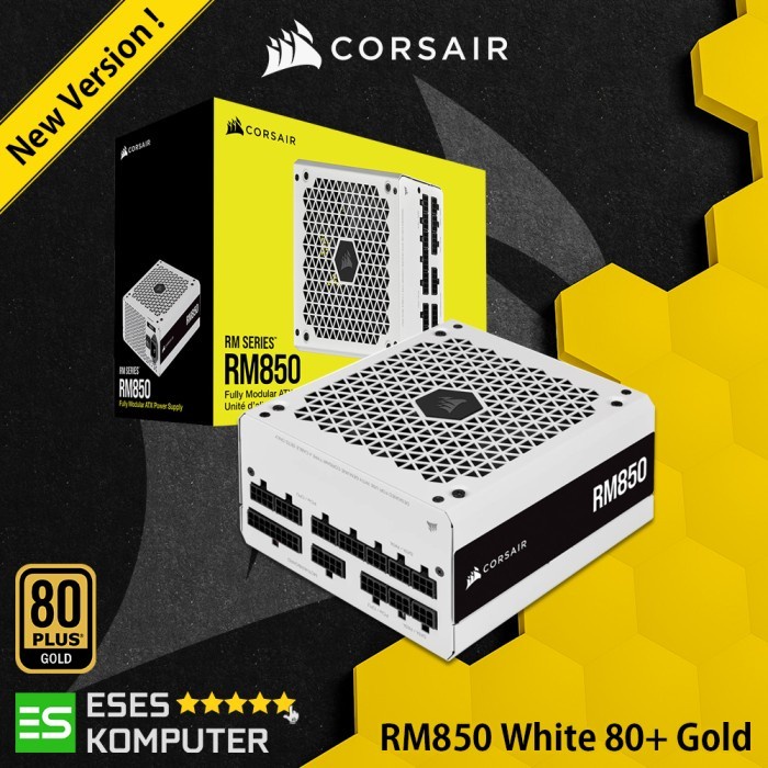 Jual PSU Corsair RM White Series 850W Full Modular - 80 Plus Gold ...