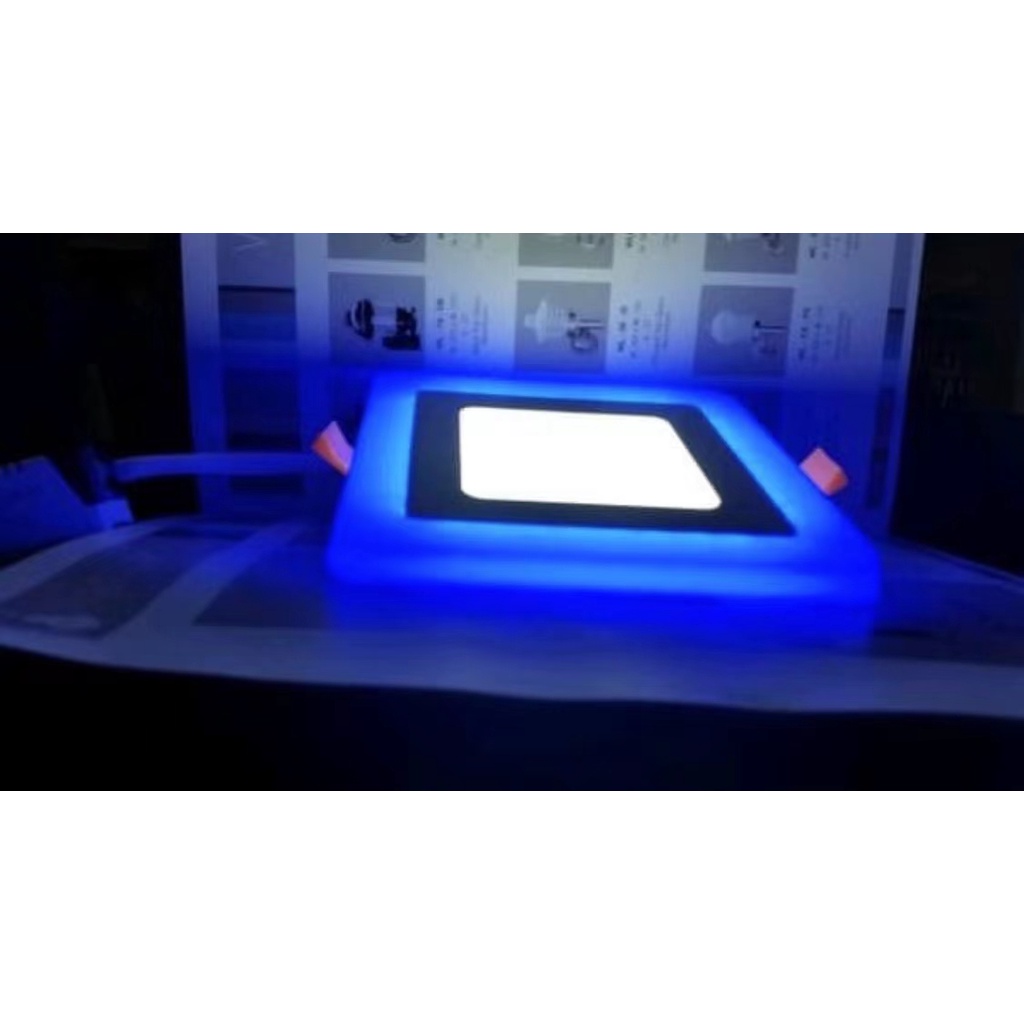 Jual LAMPU DOWNLIGHT LED PEX PANEL 2 WARNA 3+3 WATT KOTAK TENGAH PUTIH ...