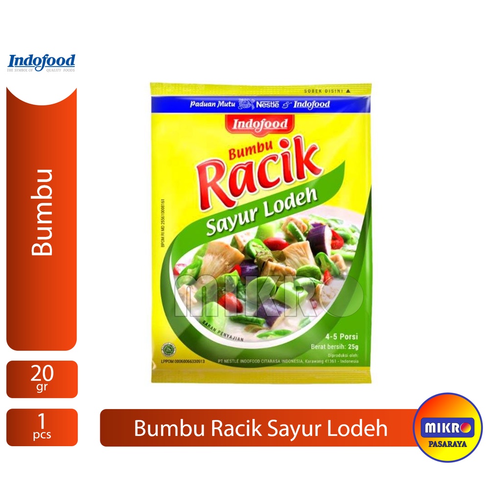 Jual Bumbu Racik Indofood Penyedap Rasa Instan [20 gr] 1 Sachet - Sayur ...