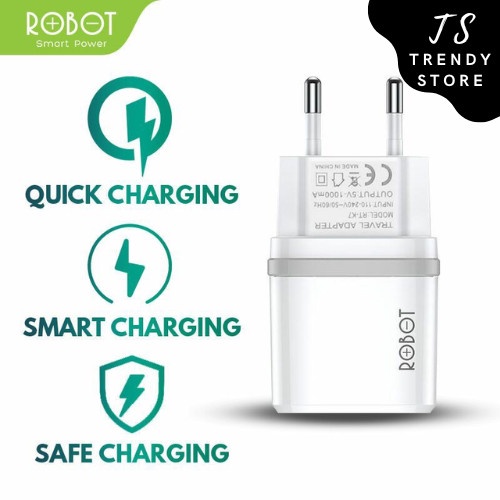 Jual ROBOT RT-K7 Charger dan Kabel Handphone Quick Safe Charge 5V/1A ...
