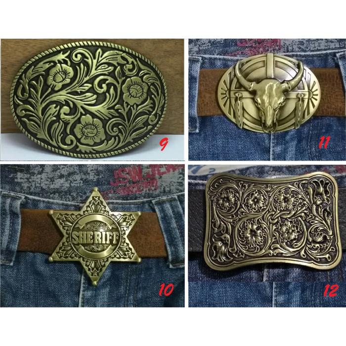 Jual Gesper | Retro/Vintage/Cowboy/Cowgirl Belt Buckle, Kepala Ikat ...