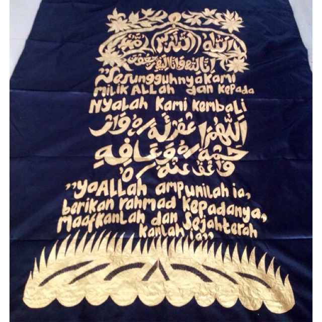 Jual Set Tabir adat Kematian hiasan dinding rumah kematian tulisan Arab ...