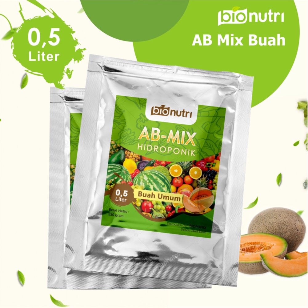 Jual Pupuk-Nutrisi Hidroponik AB Mix Buah 100 Liter (500ml Pekatan) - BioNutri | Shopee Indonesia