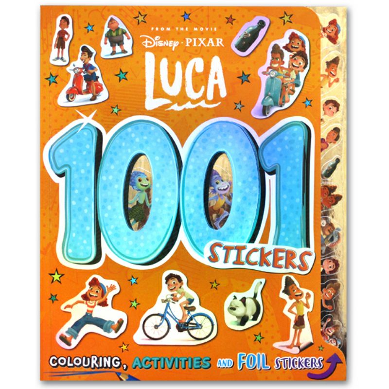 Jual Disney Pixar LUCA 1001 Stickers Book (Includes Colouring ...