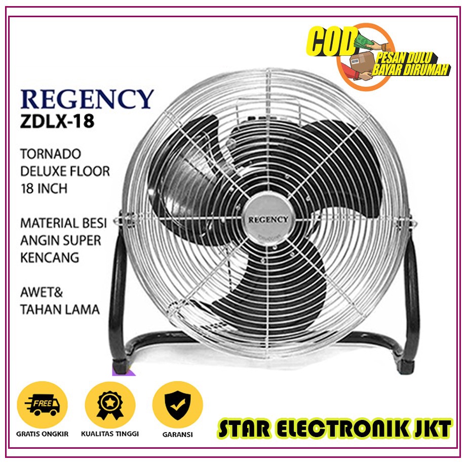 Jual REGENCY ZDLX 18 Kipas Angin Tornado Duduk Meja/Floor Fan -18 inch | Shopee Indonesia