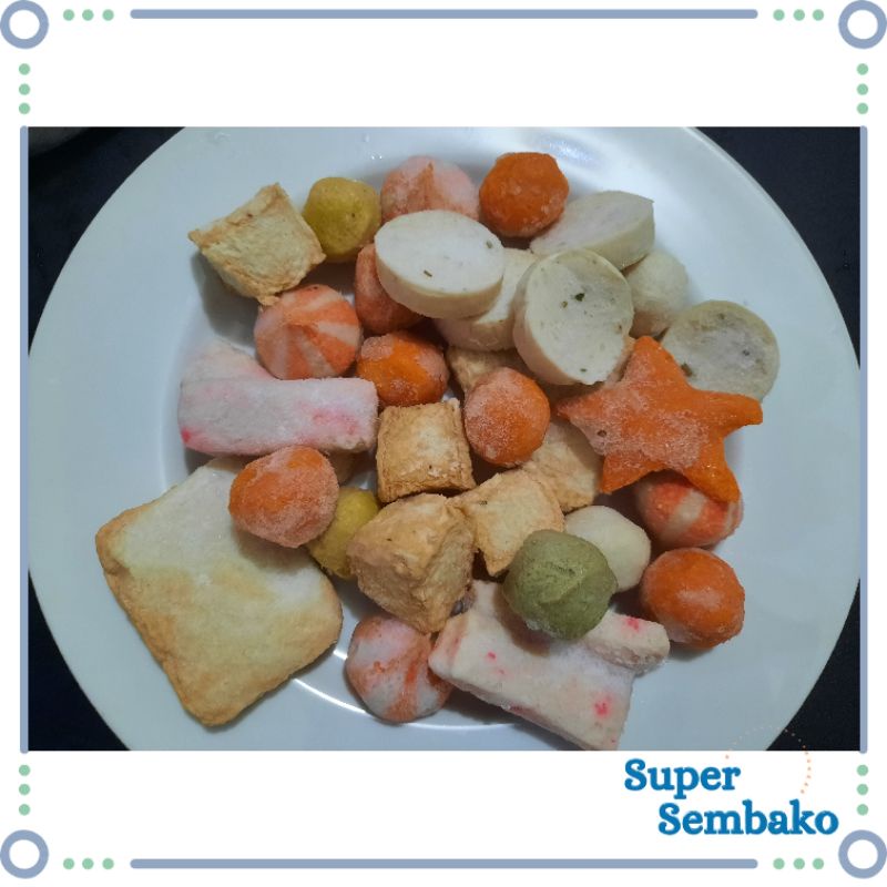 Jual FROZEN FOOD MAKANAN BEKU BAHAN ISI SUKI MIX HOTPOT GRILL BBQ ...