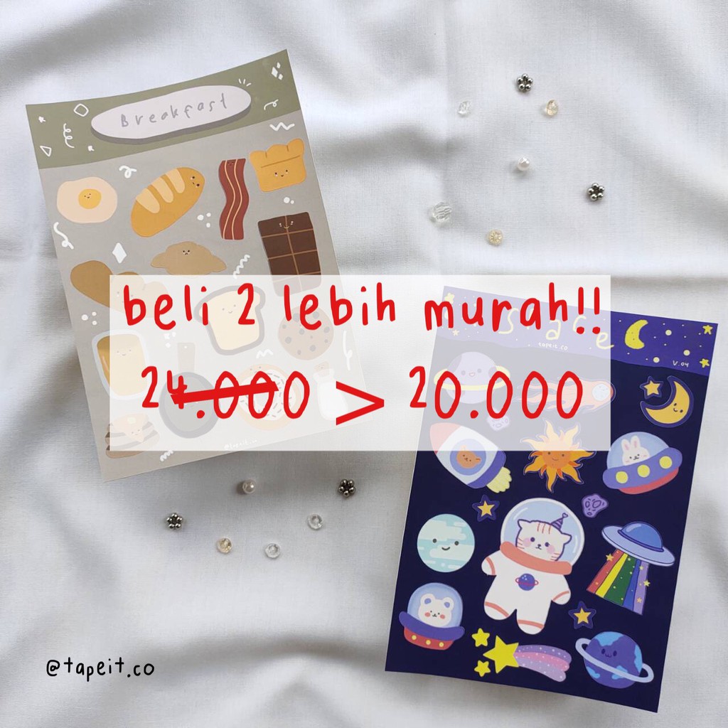 Jual PROMO BELI 2 STICKER ( boleh campur variant ) | Shopee Indonesia